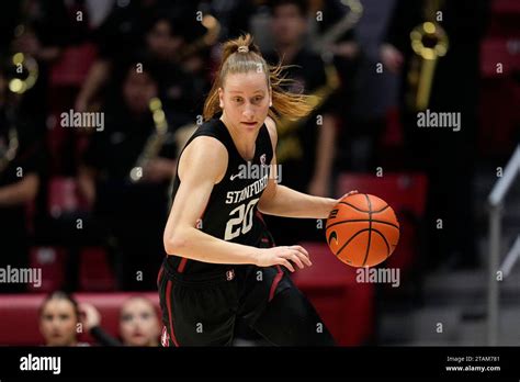 Stanford Guard Elena Bosgana During The First Half Of An Ncaa College