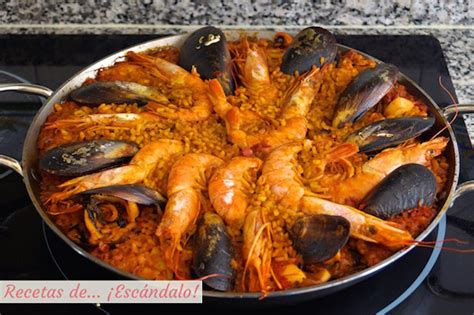 Paella De Marisco Receta Paso A Paso Recetas De Esc Ndalo