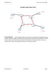 Fall Vlsm Subnetting Question Docx Cet Cisco Name
