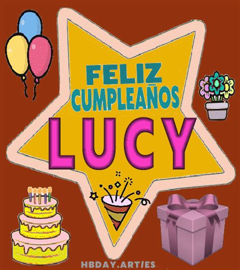 Feliz Cumpleaños LUCY imágenes hbday art es