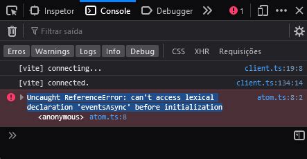 Uncaught Referenceerror Can T Access Lexical Declaration Eventsasync