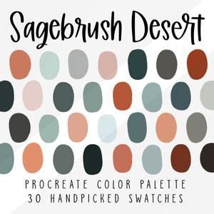 The Sagebrush Desert Color Palette Is Shown