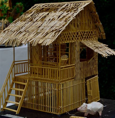 Bahay Kubo Miniature Houses Cardboard House Filipino Off
