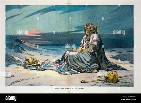 Agar e Ismael en el desierto Fotografía de stock Alamy