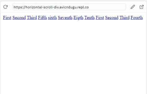 How To Make Horizontal Scrolling Div In Css Devpractical