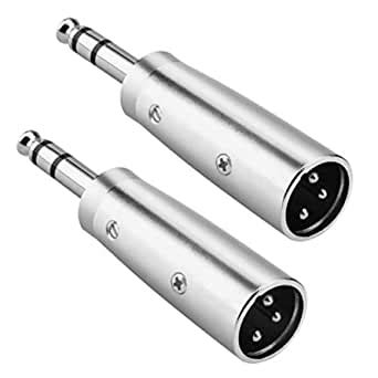 Amazon JOMLEY XLR To 1 4 Adapter 6 35mm TRS Stereo To XLR Male
