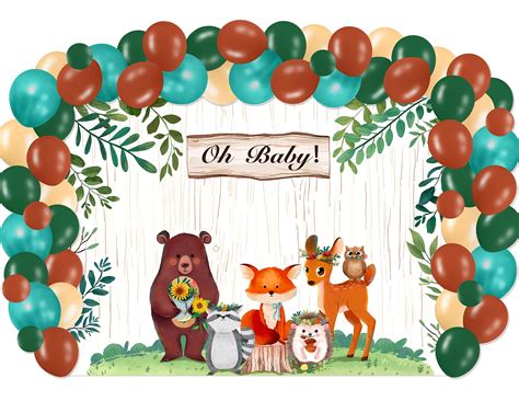 Toohoo Woodland Baby Shower Decorations Boy Woodland Baby Shower