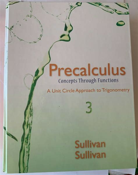 precalculus concepts through functions trigonometry by sullivan 3rd edition 9780321931047 ebay