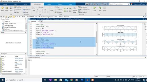 pulse amplitude modulation using matlab code youtube