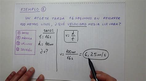 Aprendo Velocidad Media F Sica Youtube