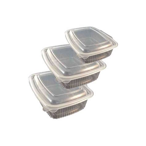 Envase Pp Rectangular Apto Microondas C Tapa Uds Tienequip