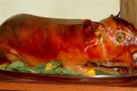 Hog Roast Recipe With Rice And Black Bean Dressing Recipe Food