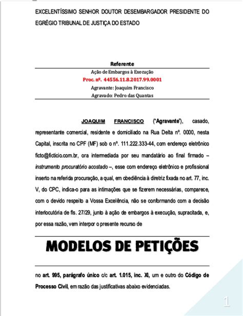 Modelo De Peticao Inicial Pronta