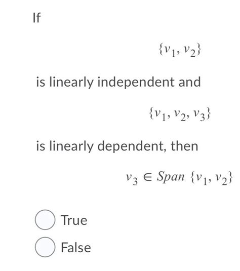 solved if {v1 v2} is linearly independent and {v1 v2 v3}