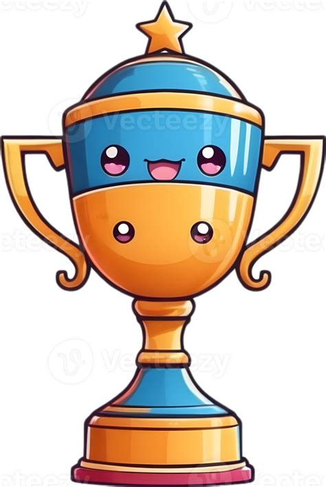 AI Generated Gold Trophy Cup On Transparent Background Ai Generative