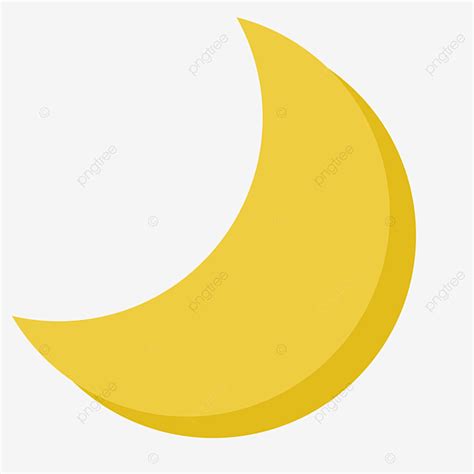 Yellow Moon Clipart PNG Images Hand Drawn Yellow Moon Free