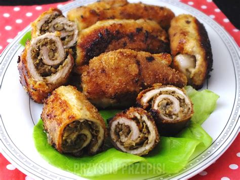 Roladki Schabowe Z Pieczarkami Przepis PrzyslijPrzepis Pl