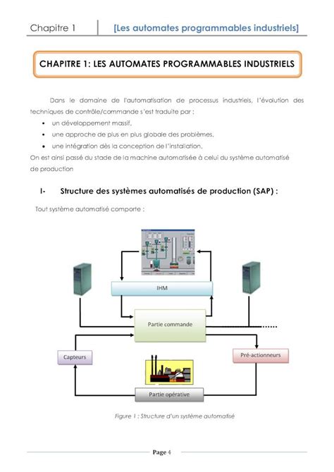 Pdf Chapitre Les Automates Programmables Industriels Un Automate