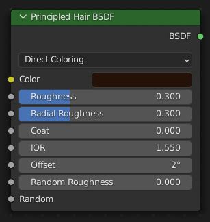 Principled Hair Bsdf Blender Manual