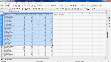 Libre Office Calc Funciones B Sicas Suma Promedio Formato