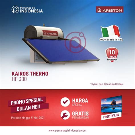 Jual Solar Ariston Water Heater Kairos Thermo Hf Liter Indirect