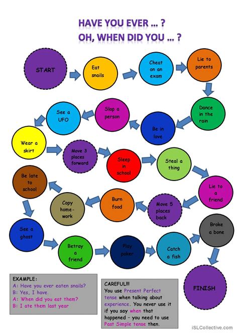 Have You Ever Game English Esl Worksheets Pdf Doc