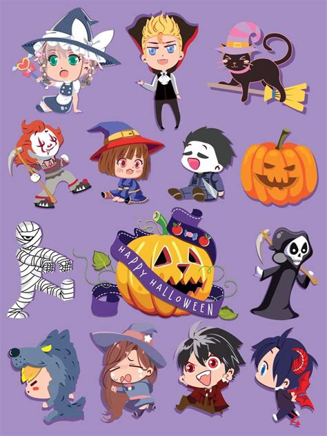 Get Inspired By These Cute Halloween Chibis For Your Next Design