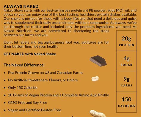 Naked Shake Proteína en polvo de mantequilla de maní con chocolate