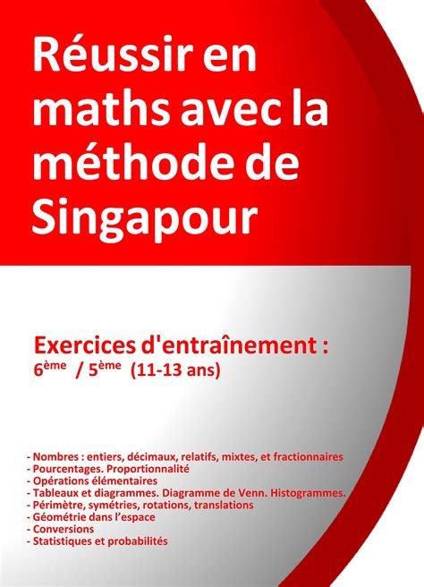 Buy Exercices entraînement 6ème 5ème Réussir en maths avec la méthode