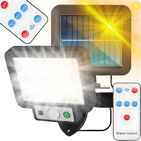 BARDZO MOCNA LAMPA SOLARNA HALOGEN LED CZUJNIK RUCHU ZMIERZCHU 15W