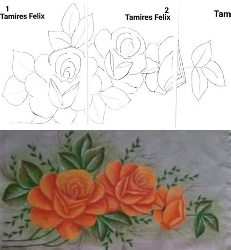 Pin Em Pintura En Tela Pintura Rosa Toalhas Decorativas Pintura Em