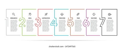 18 755 7 Step Process Infographic Images Stock Photos 3D Objects