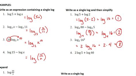 lesson 6 2 properties of logarithms youtube