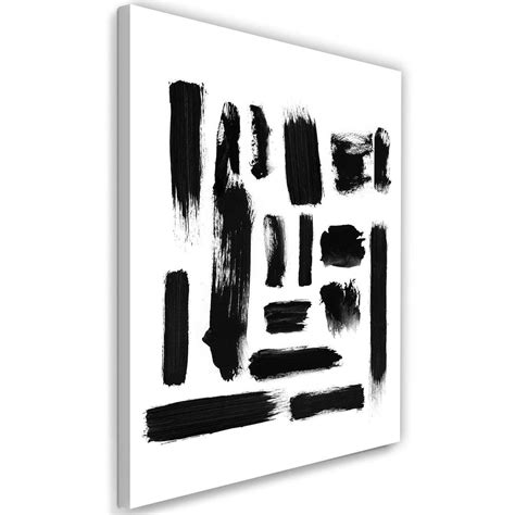 Obraz na płótnie FEEBY Abstrakcja Czarno Biały 60x90 Feeby Sklep
