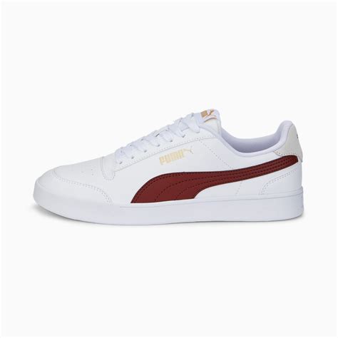 PUMA Shuffle Trainers Puma White Intense Red Puma Team Gold PUMA