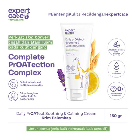 Jual Expert Care Soothing Calming Moisturizer Cream Lotion Bayi Anak