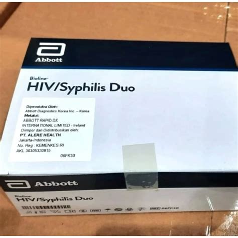 Jual 1 Set Alat Test SD Bioline HIV Syphilis Duo Isi 25 Abbott 1pcs