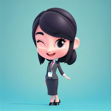 Linda Mujer De Negocios Dise O De Personajes En D Ilustraci N De