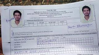 How To Fill Pan Card Form No 49A Doovi