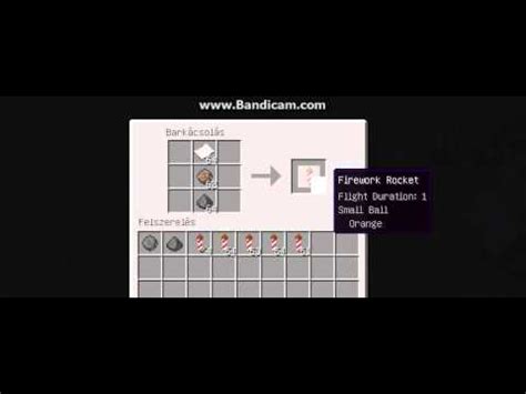 Minecraft 1 4 6 tűzijáték craftolása YouTube