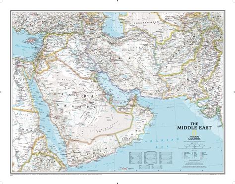 Middle East Physical Features Map