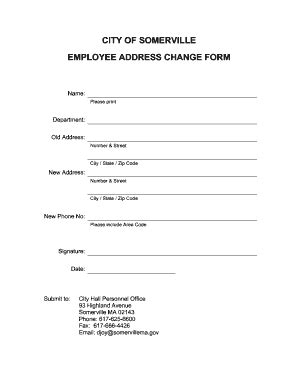 Employee Address Change Form Complete With Ease AirSlate SignNow
