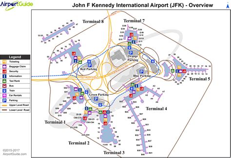 New York John F Kennedy International JFK Airport Terminal Maps