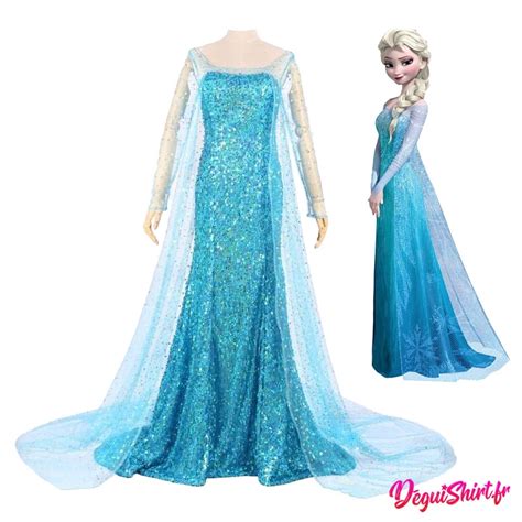 Déguisement Disney Femme Costume réaliste Elsa la Reine des Neiges