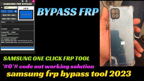 SAMSUNG FRP ENABLE ADB TOOL V3 0 TEST MTP ADB MODE 2023 Erase FRP