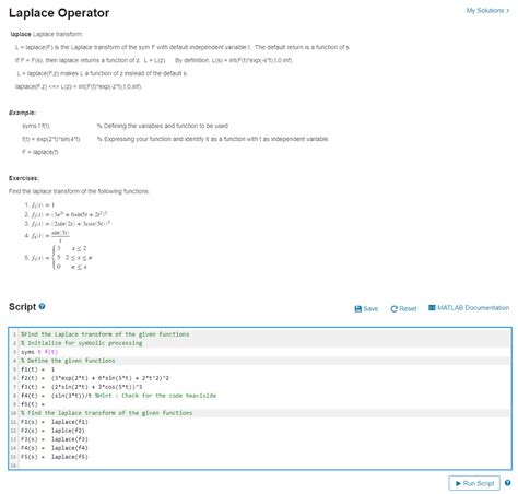 solved laplace operator my solutions laplace laplace