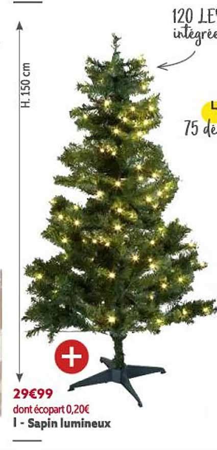 Promo Sapin Lumineux Chez GiFi ICatalogue Fr