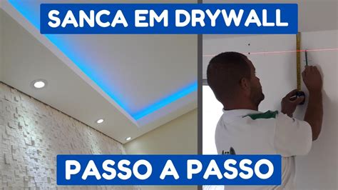 COMO FAZER SANCA EM GESSO DRYWALL PASSO A PASSO DIY FAÇA VOCÊ MESMO