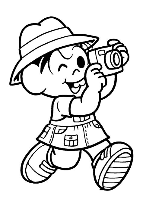 Mônica para Colorir e Imprimir Muito Fácil Colorir e Pintar