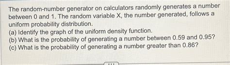 the random number generator on calculators randomly